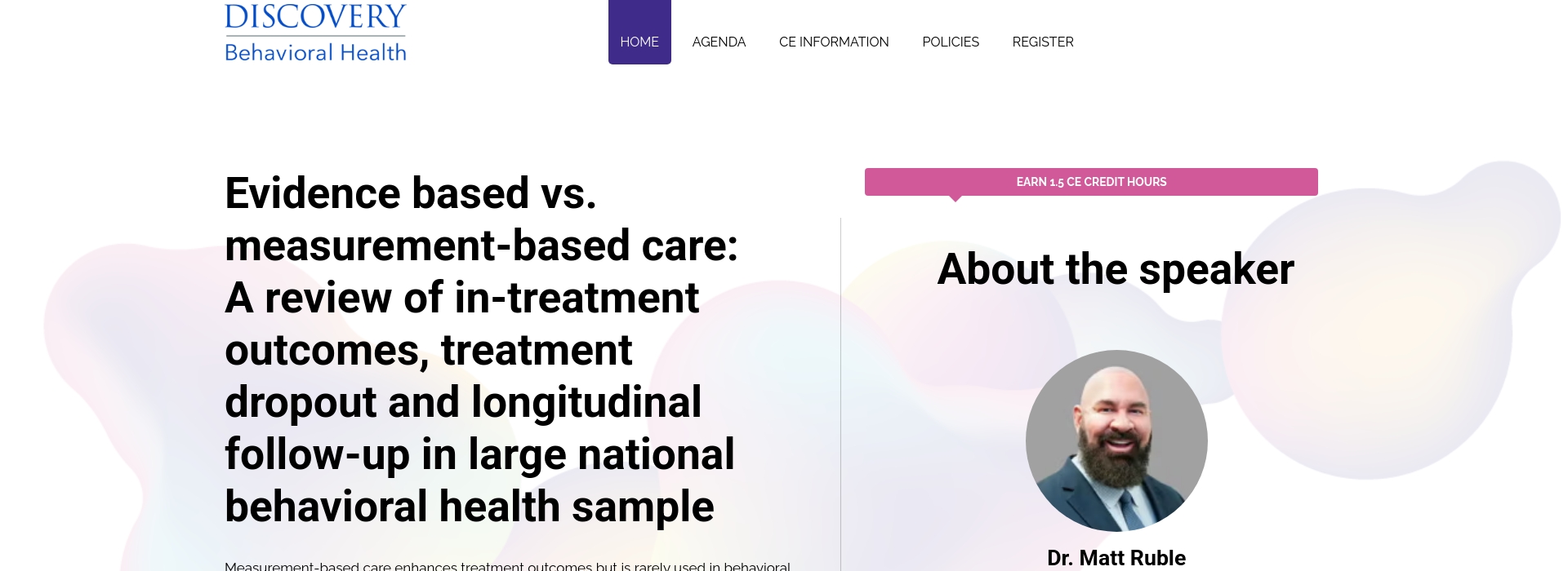 Evidence based vs. measurement-based care: A review of in-treatment ...